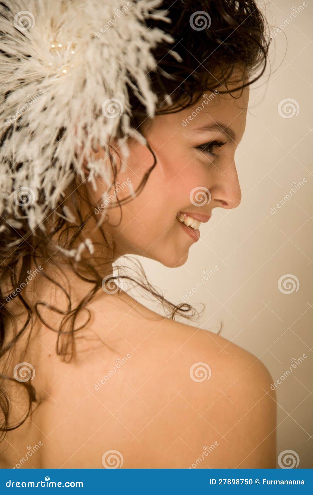 Brides profile close up stock photo. Image of away, luxury - 27898750