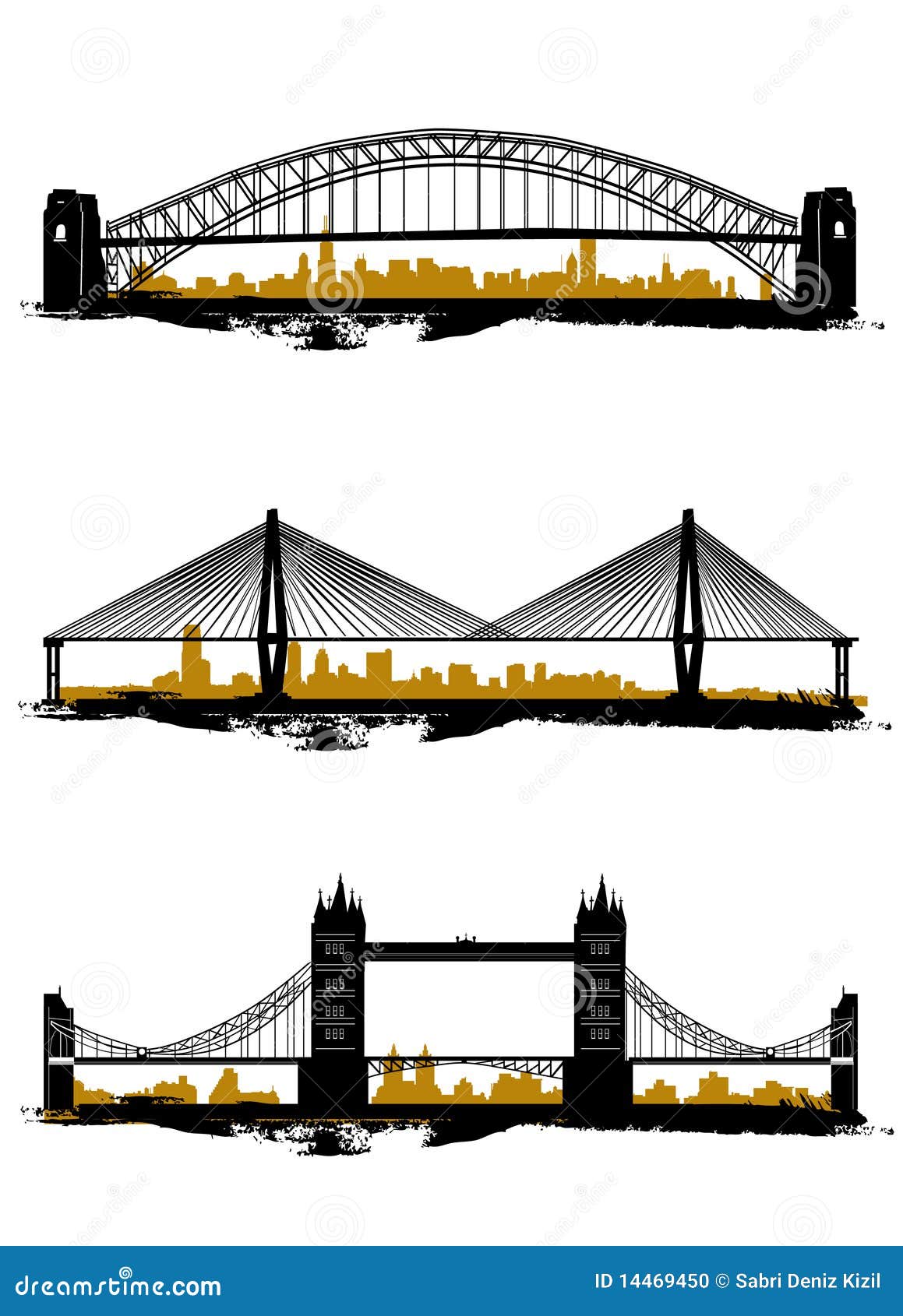 Different Bridge As Structure For Spanning Physical Obstacle Vector Set | CartoonDealer.com ...