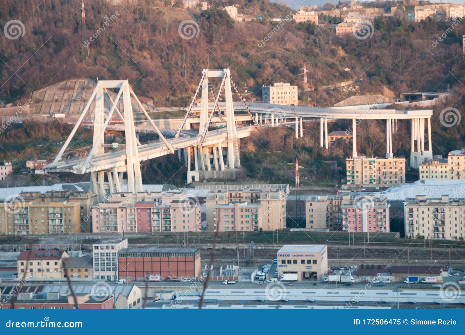 Bridge editorial image. Image of liguria, highway, genova - 172506475