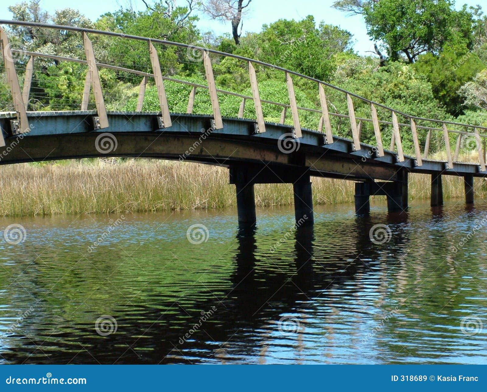 Bridge stock image. Image of reflection, river, leisure - 318689