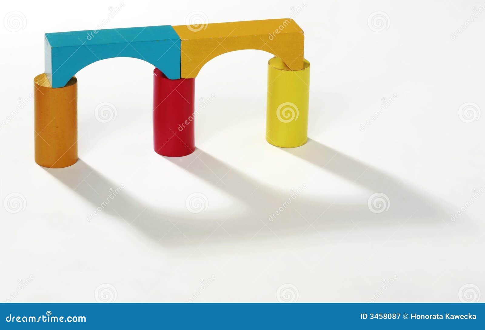 Bridge stock image. Image of bridge, block, symbol, yellow - 3458087