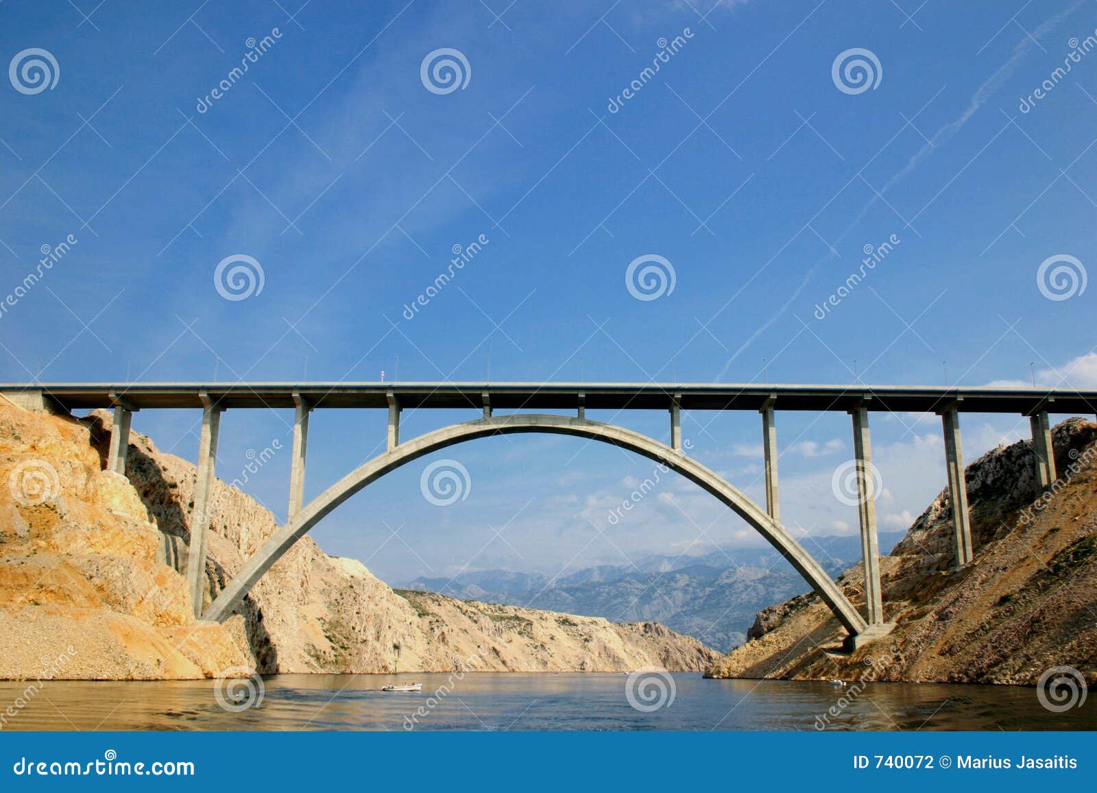 Bridge stock photo. Image of clif, river, rock, arch, croatia - 740072