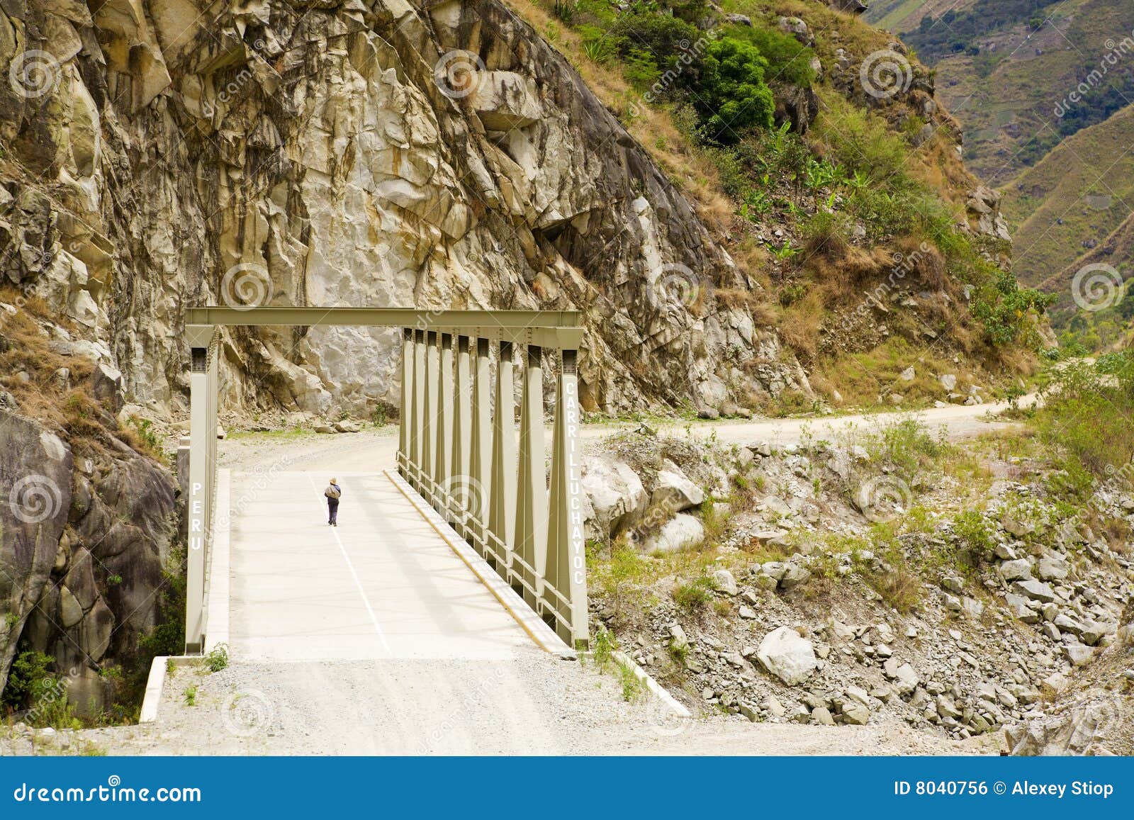 Bridge stock photo. Image of tourism, travel, andes, pedestrian - 8040756