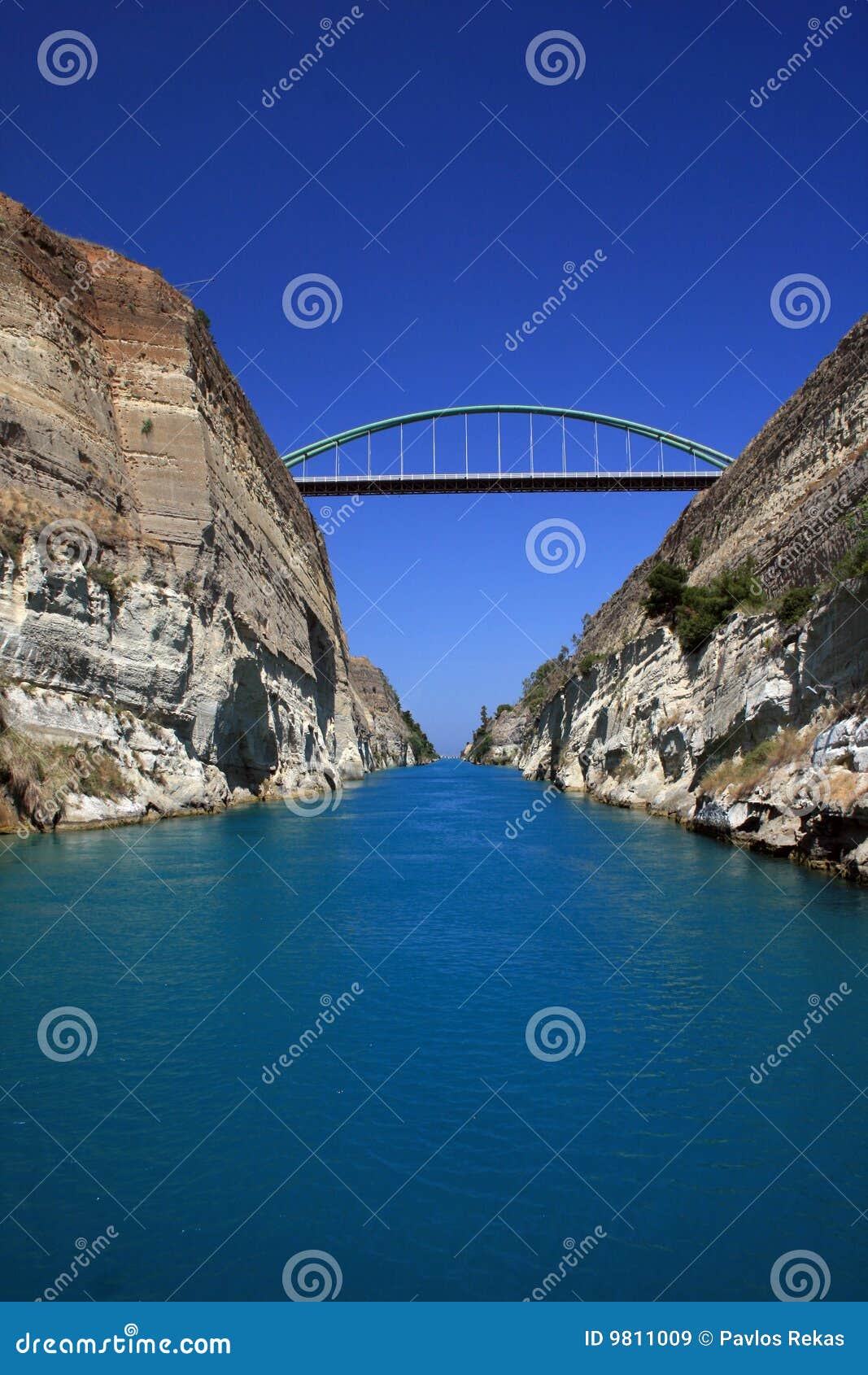 Bridge stock image. Image of bridge, greek, cliff, mediterranean - 9811009