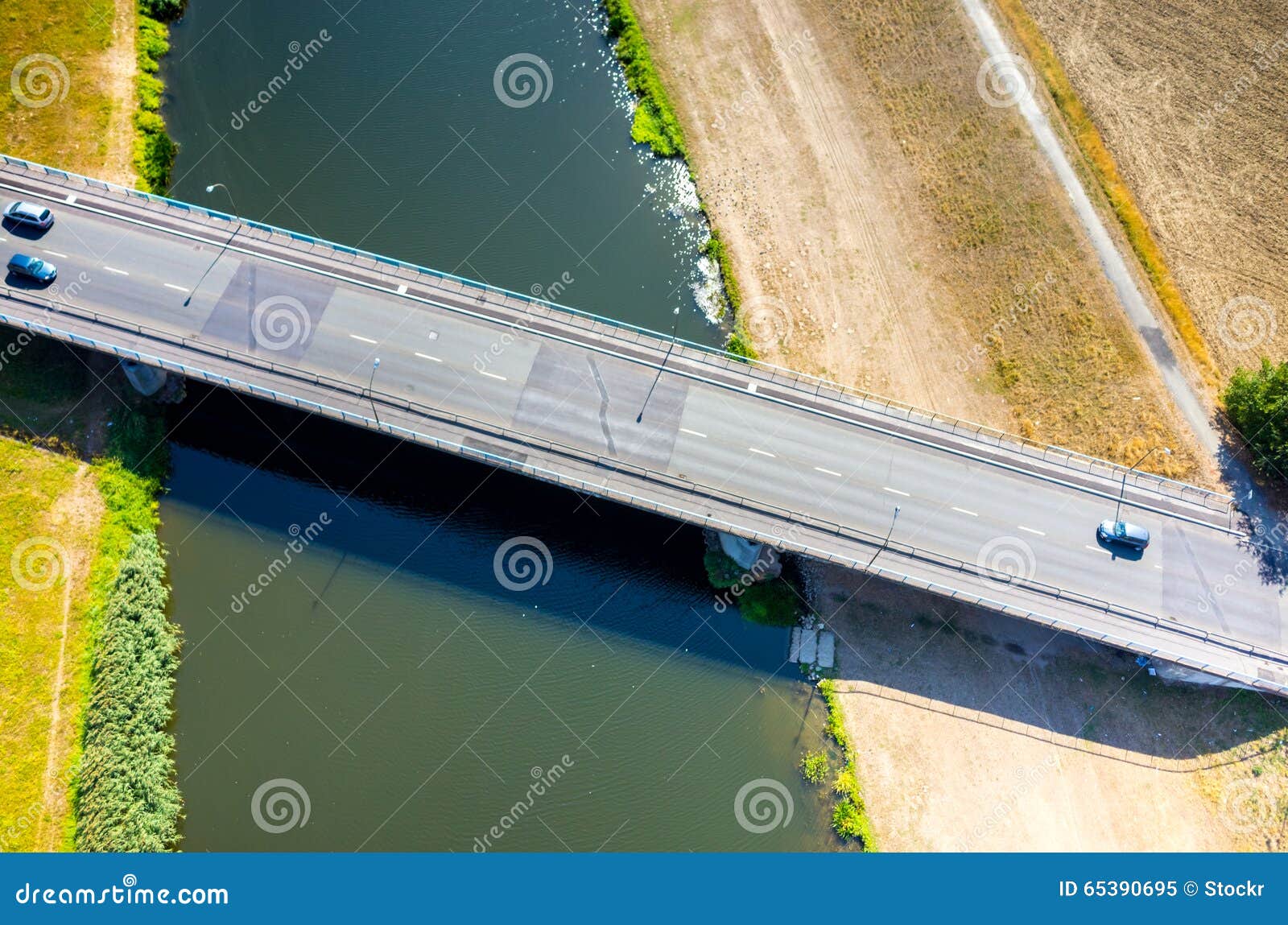 Bridge above the river stock image. Image of forest, amazing - 65390695