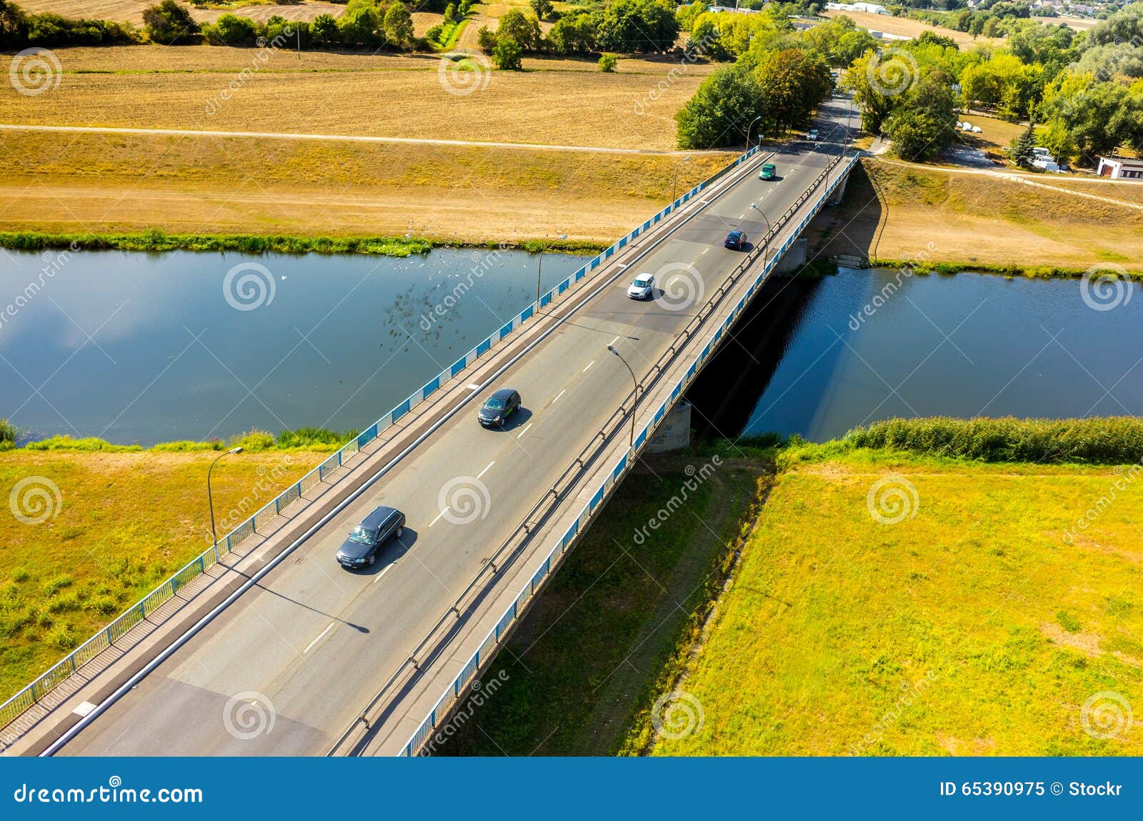 Bridge above the river stock image. Image of gray, park - 65390975