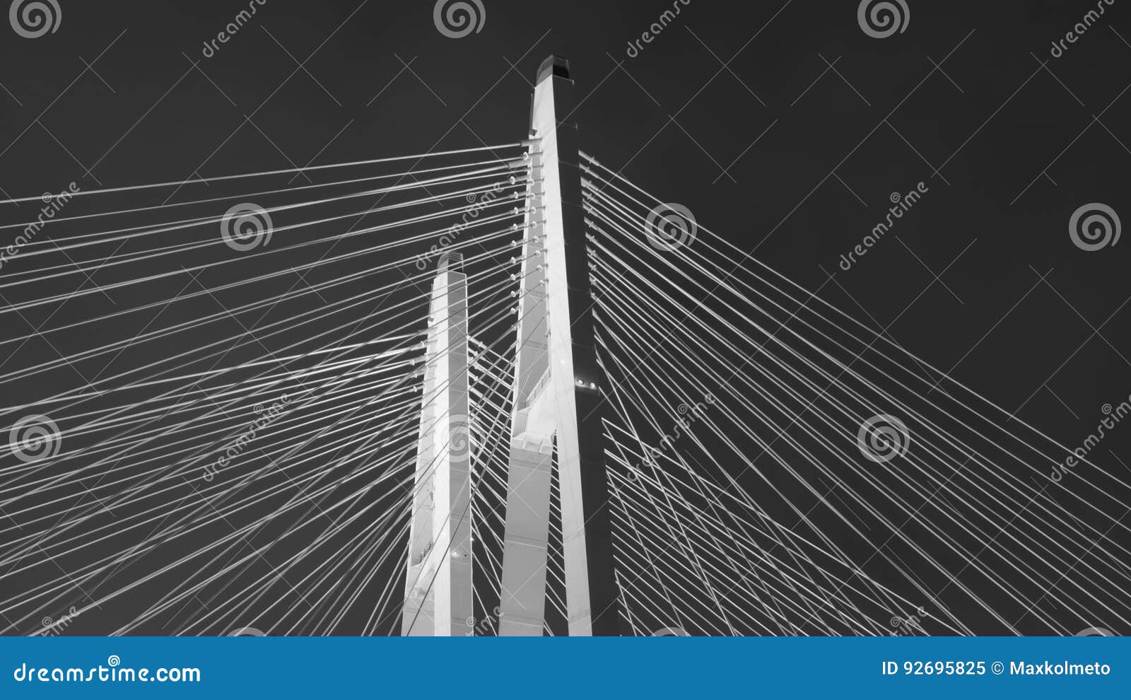 Bridge Abstract Black and White Background Stock Image - Image of ...