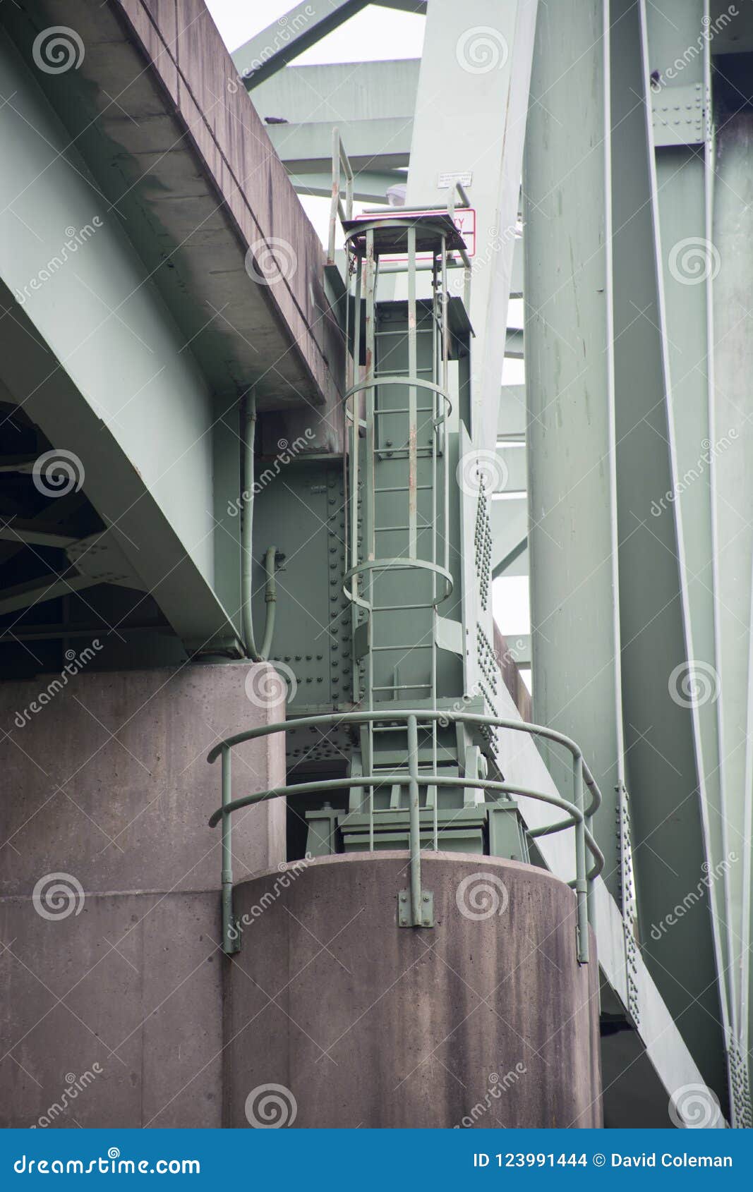 Bridge access ladder stock photo. Image of west, point - 123991444
