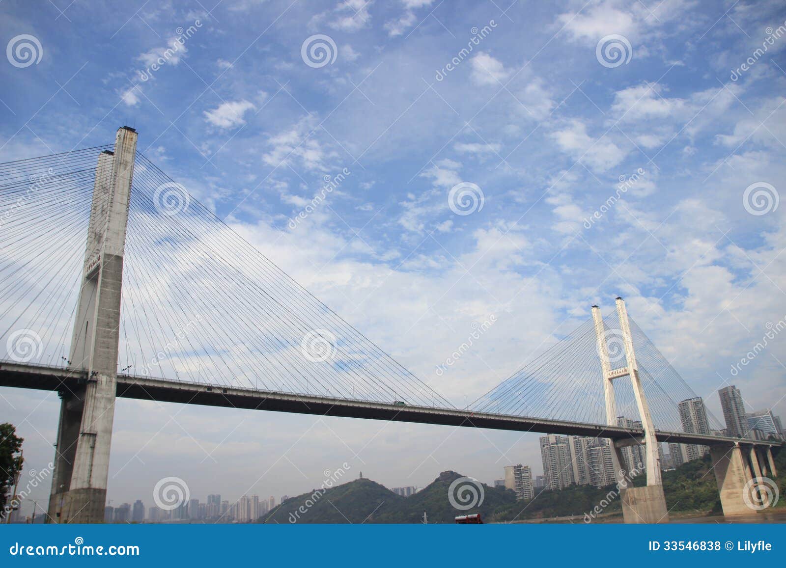 Bridge across the river stock photo. Image of bridge - 33546838