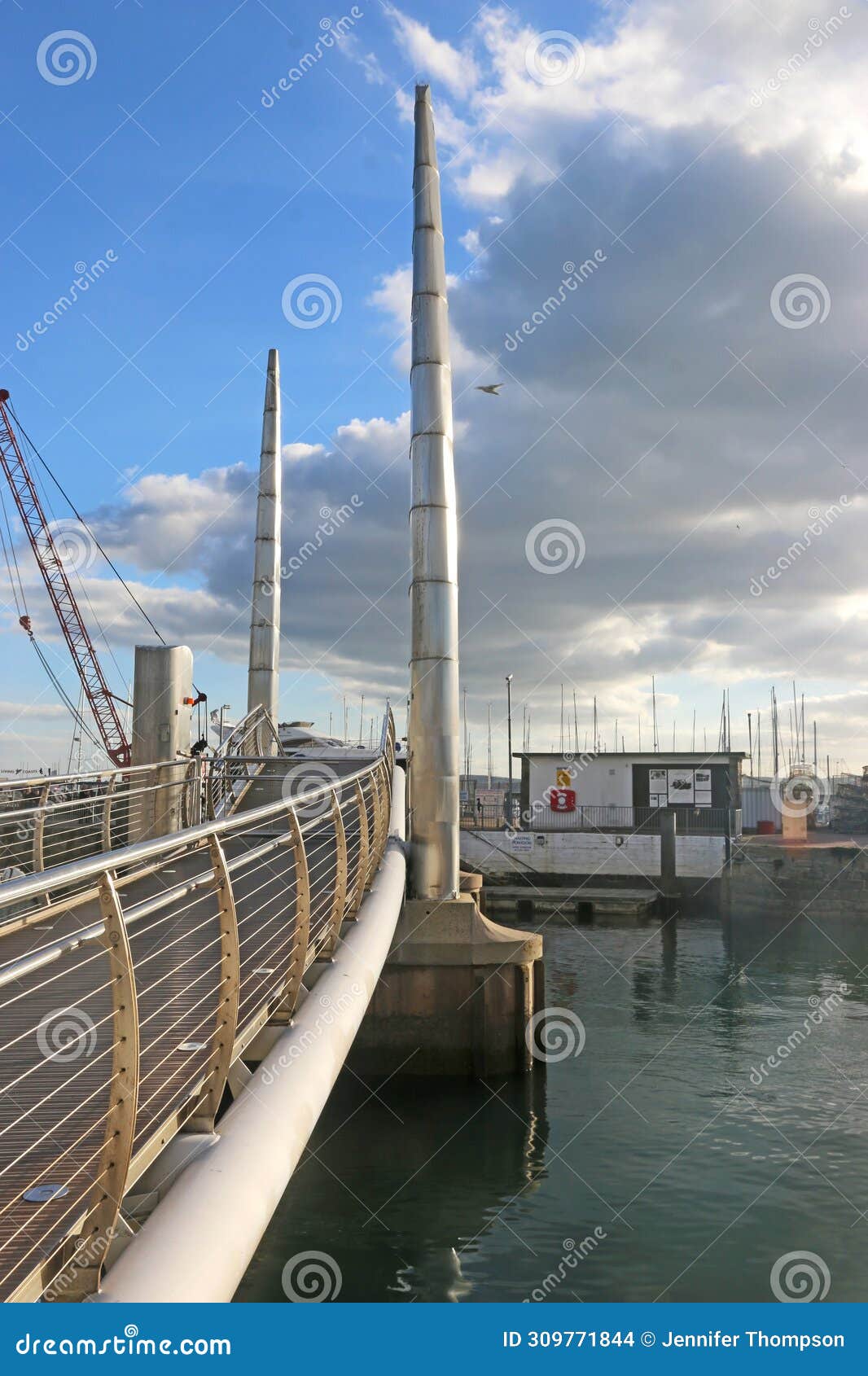 Bridge Across Torquay Harbour, Devon Editorial Stock Image - Image of ...