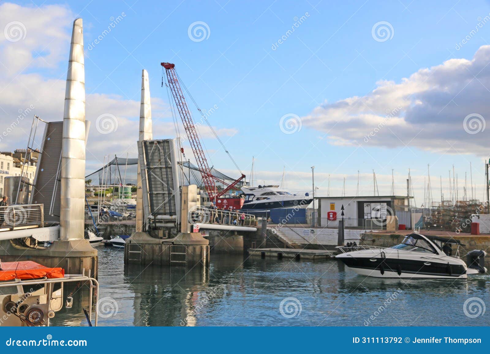 Bridge Across Torquay Harbour, Devon Editorial Photography - Image of ...