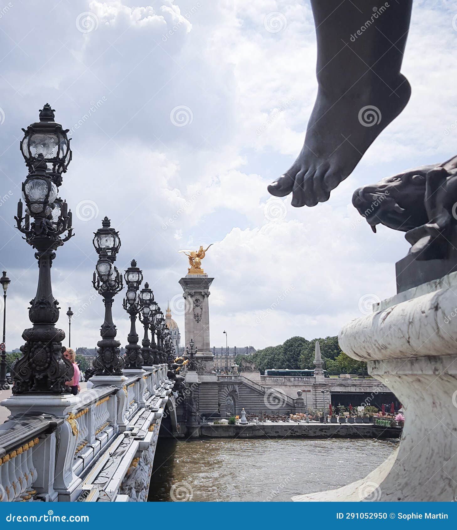 Bridge Alexander 3 Paris stock photo. Image of sight - 291052950