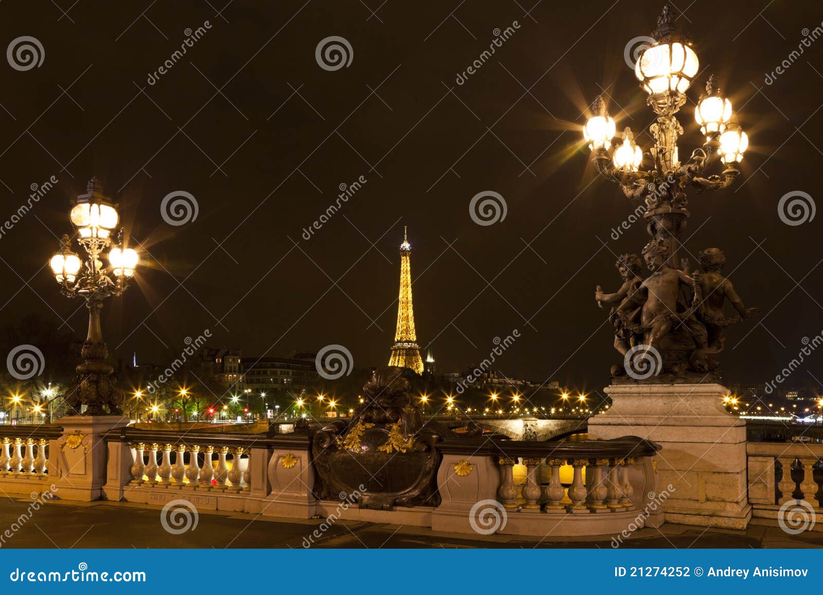 The Bridge of Alexander III. Editorial Photography - Image of ...