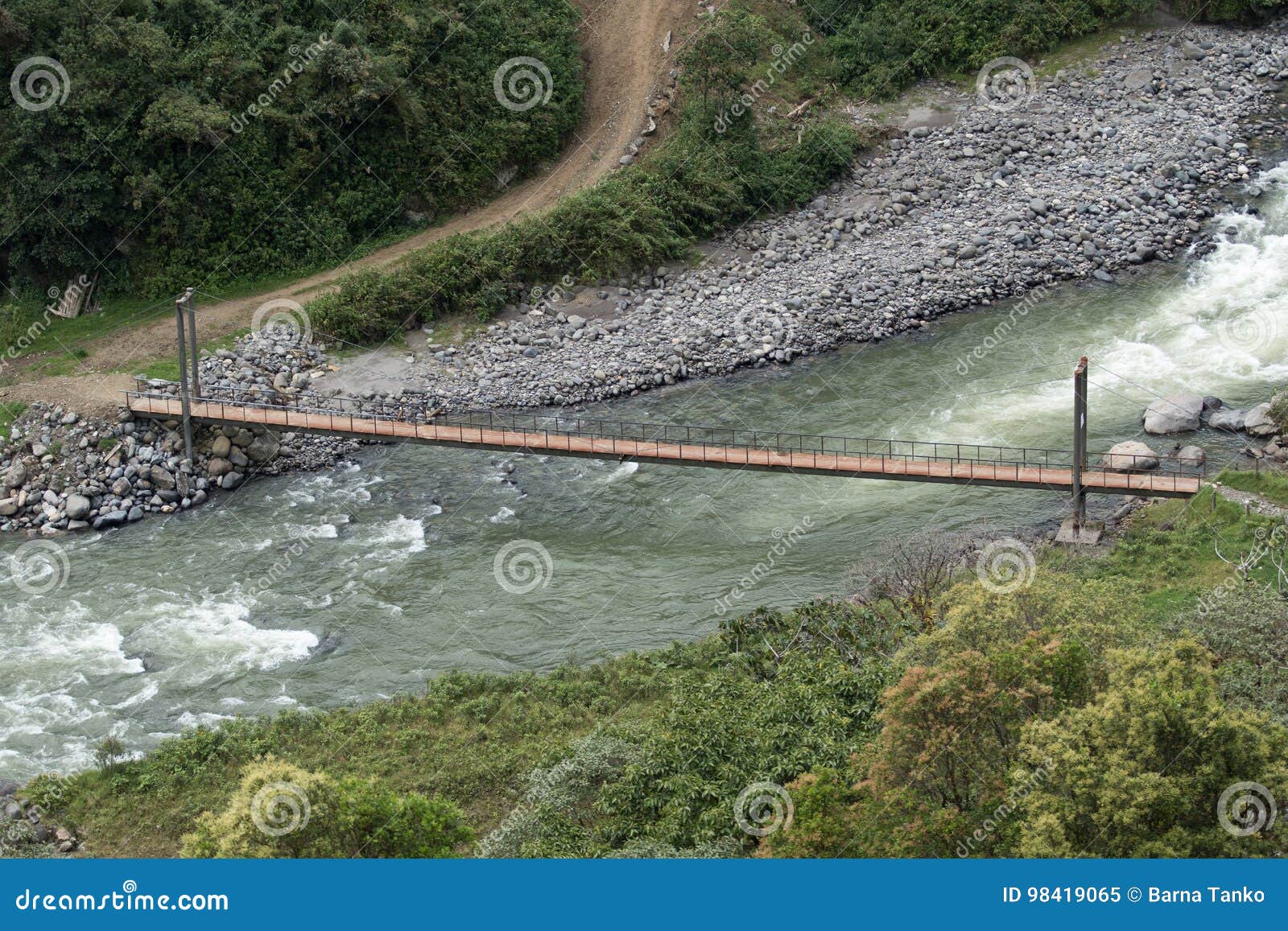 Bridge in the Andes of Ecuador Stock Image - Image of outdoors, ecuador ...