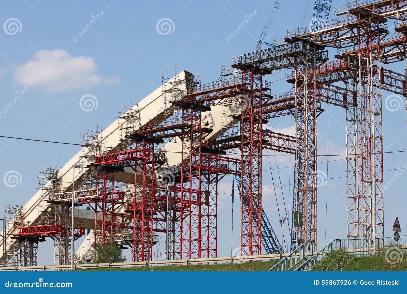 Bridge Arc Construction Site Stock Photo - Image of iron, place: 59867926