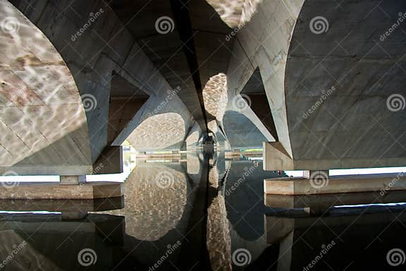 Bridge arch reflection stock photo. Image of bridge, circle - 11401600