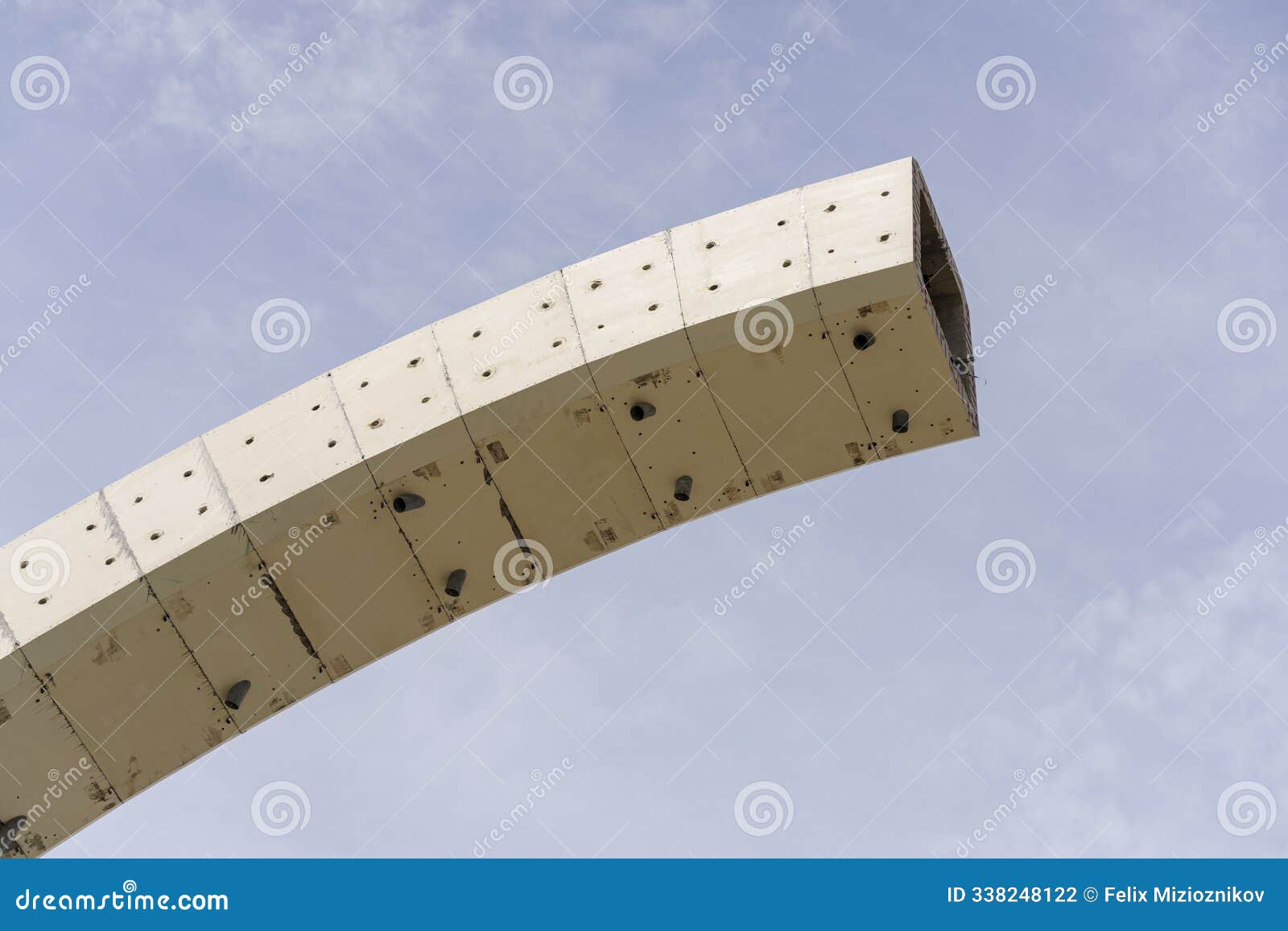 Bridge Arch Under Construction Miami 2024 Stock Photo - Image of stages ...