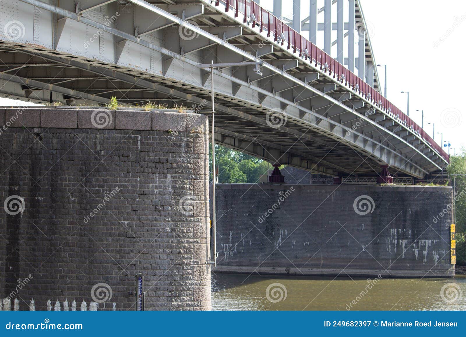 The Bridge of Arnhem in Belgium Stock Image - Image of steel, battle ...