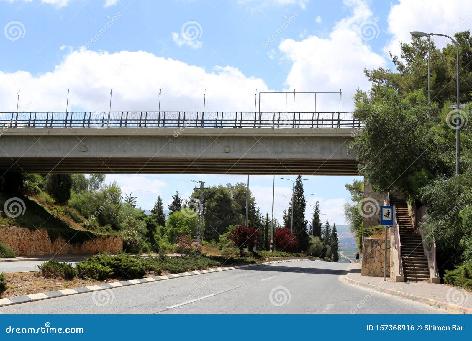 Bridge - an Artificial Structure in Northern Israel Stock Photo - Image ...