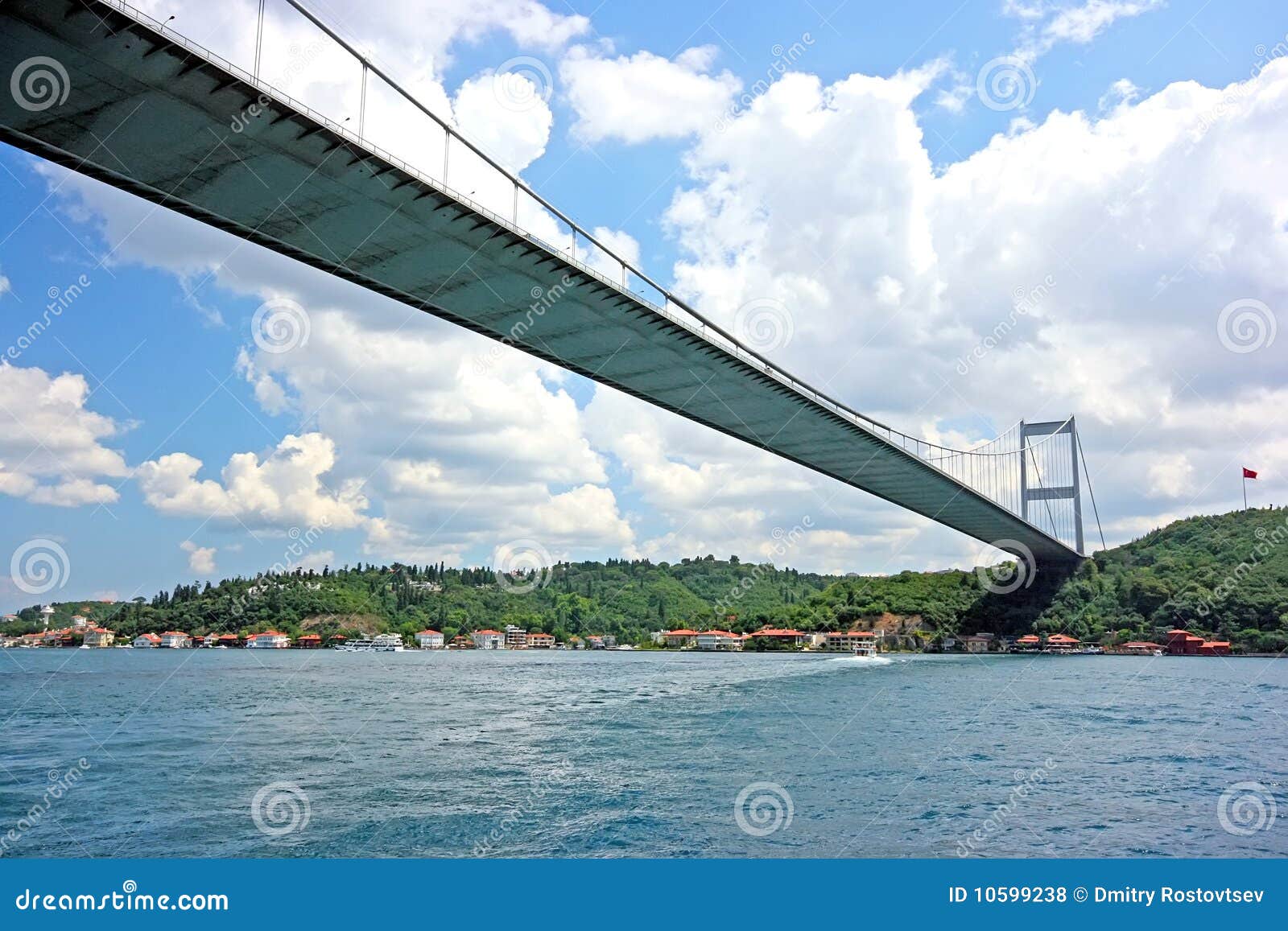 Bridge between Asia and Europe Stock Photo - Image of strait, blue ...