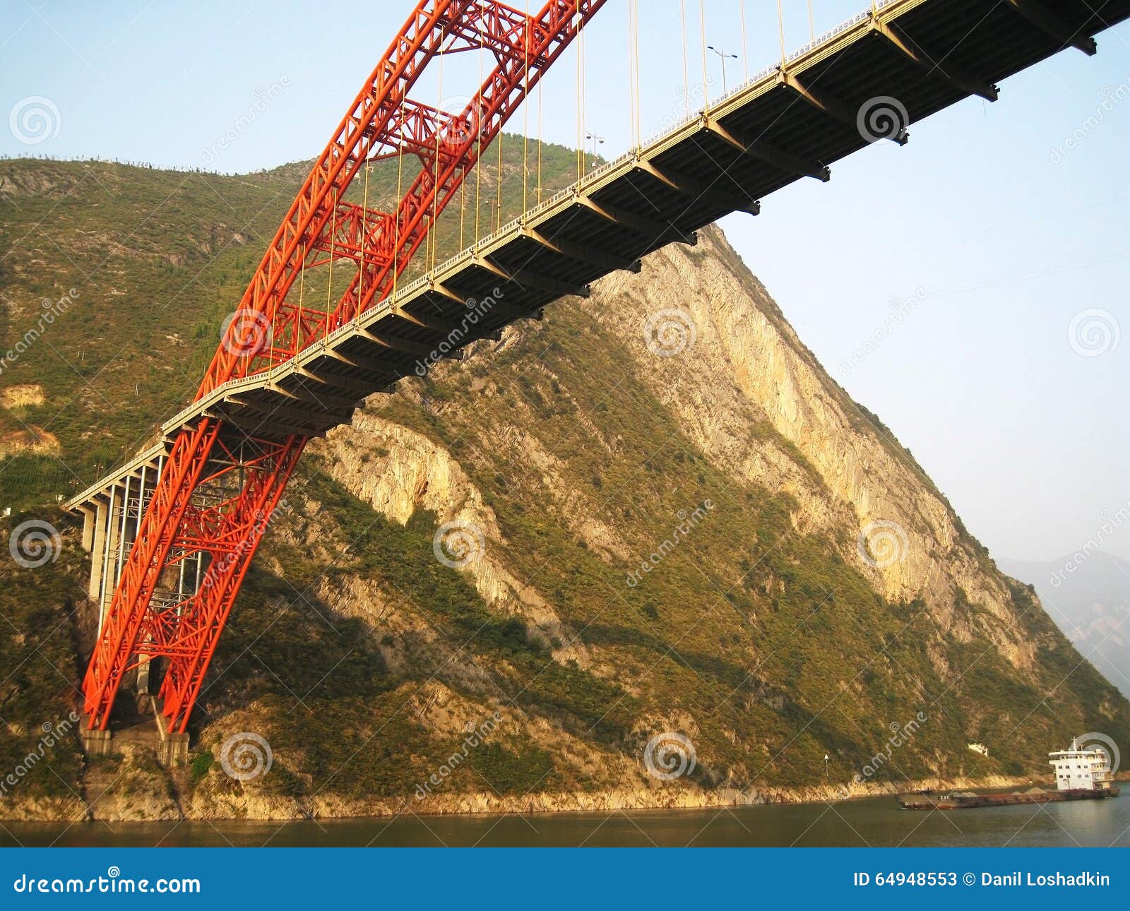 Bridge On The Background Of Rocks Stock Image - Image of river, famous ...