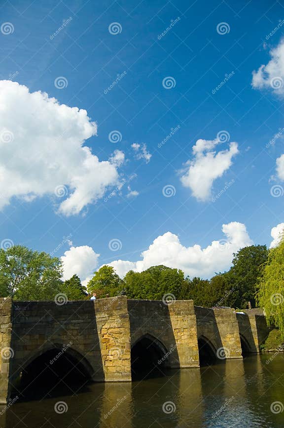 Bridge at bakewell stock image. Image of clouds, landmark - 2838603