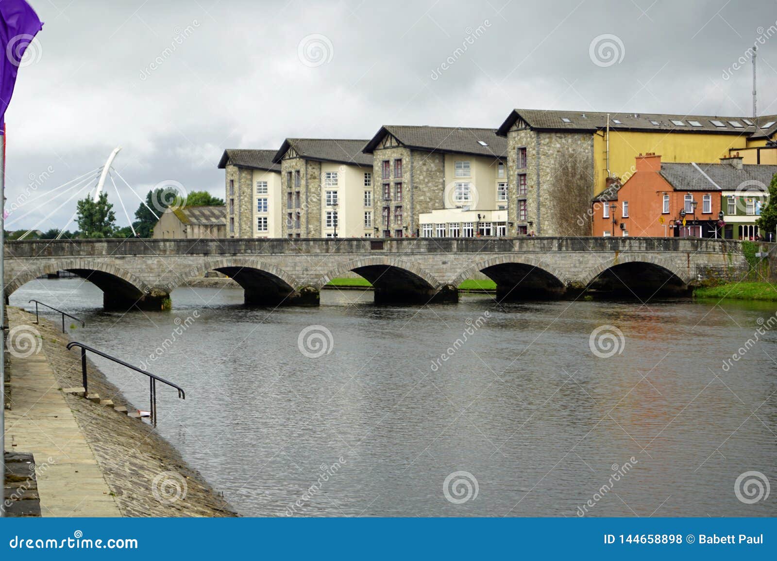 Bridge in Ballina Ireland stock photo. Image of ireland - 144658898