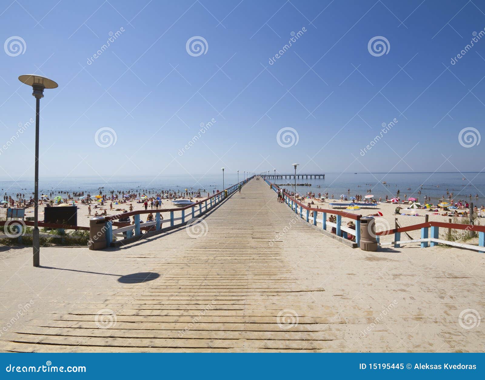 Bridge in baltic sea stock image. Image of horizontal - 15195445