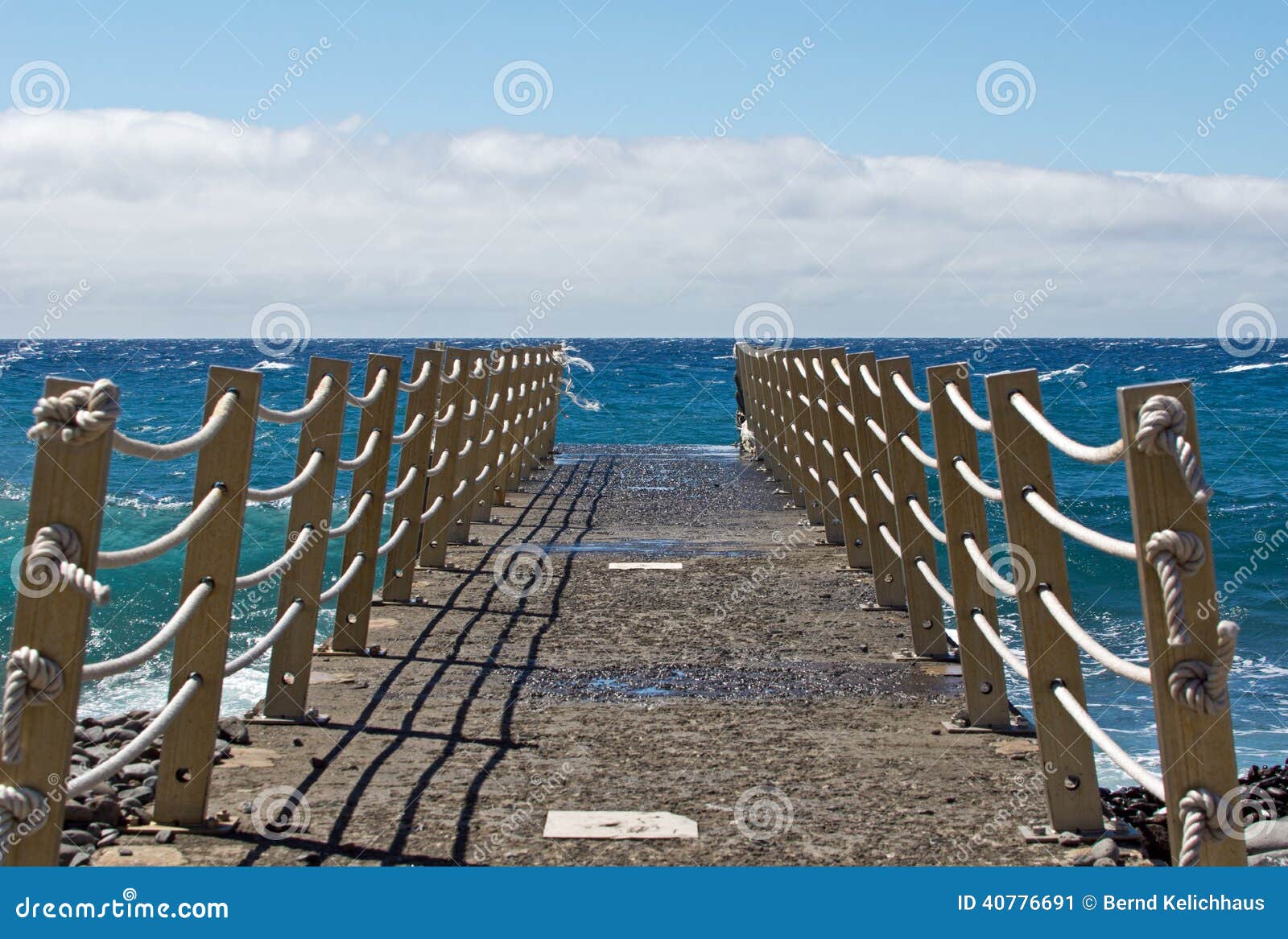 Bridge on beach stock image. Image of natural, ocean - 40776691