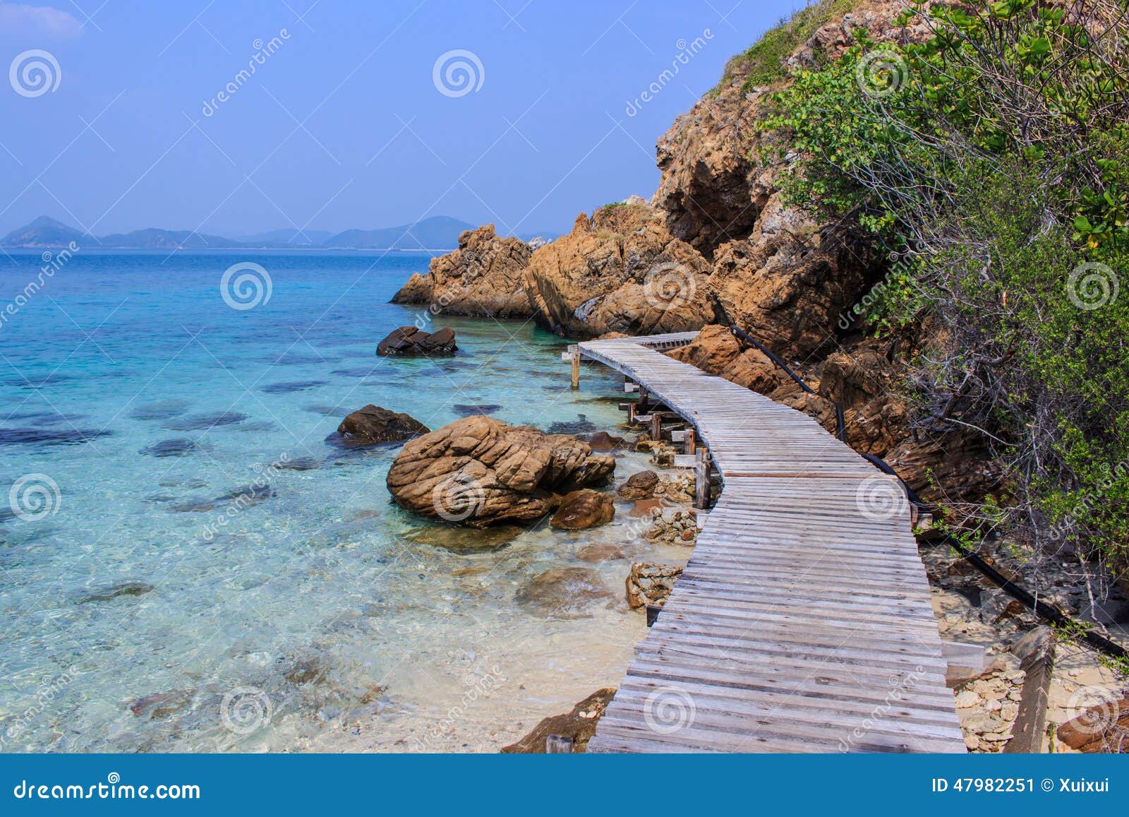 Bridge in the beach stock image. Image of clear, evening - 47982251