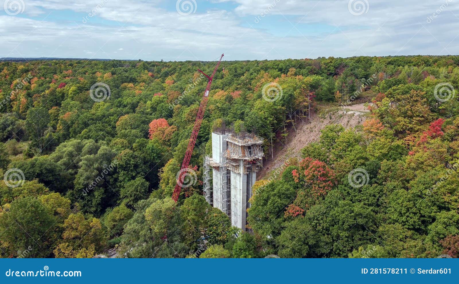 Bridge construction stock image. Image of construction - 281578211
