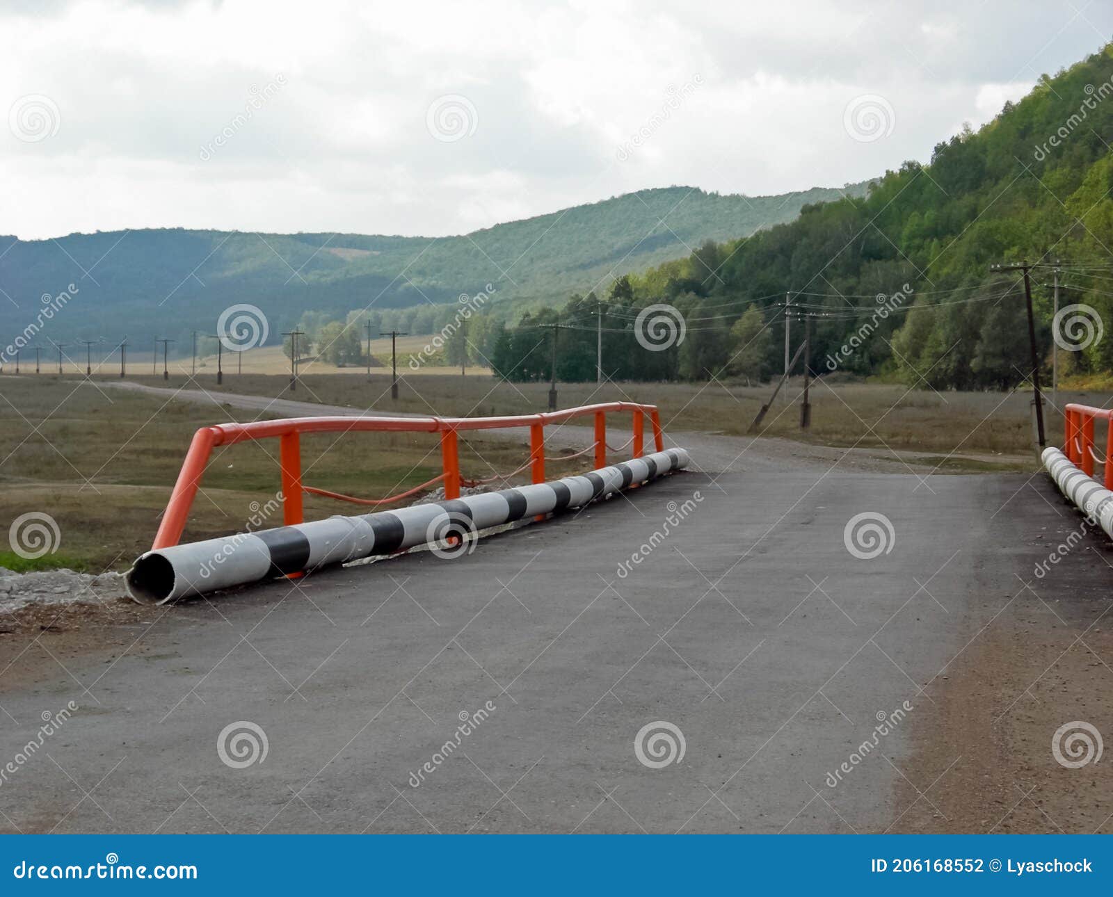 The Bridge on the Belarusian Tract. Bridge Over a Mountain River Stock ...