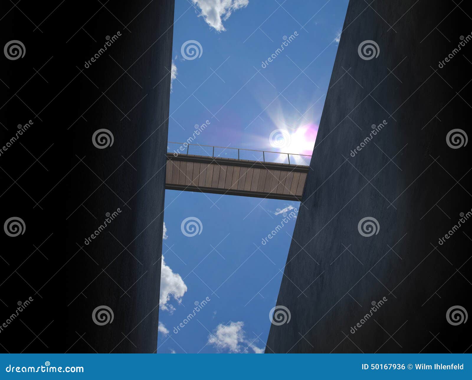 Bridge from below stock photo. Image of exit, flight - 50167936