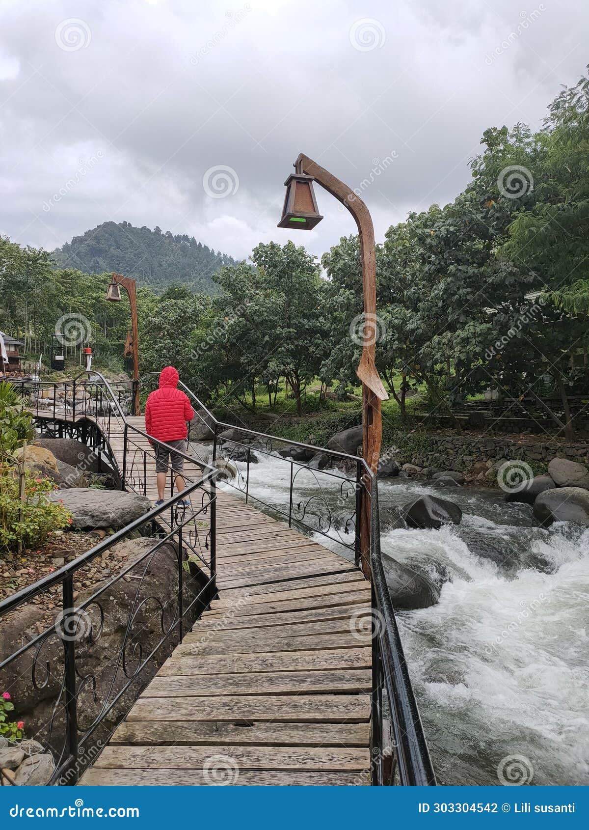 Bridge Besides a Rivers at Sentul, West Java Stock Photo - Image of ...