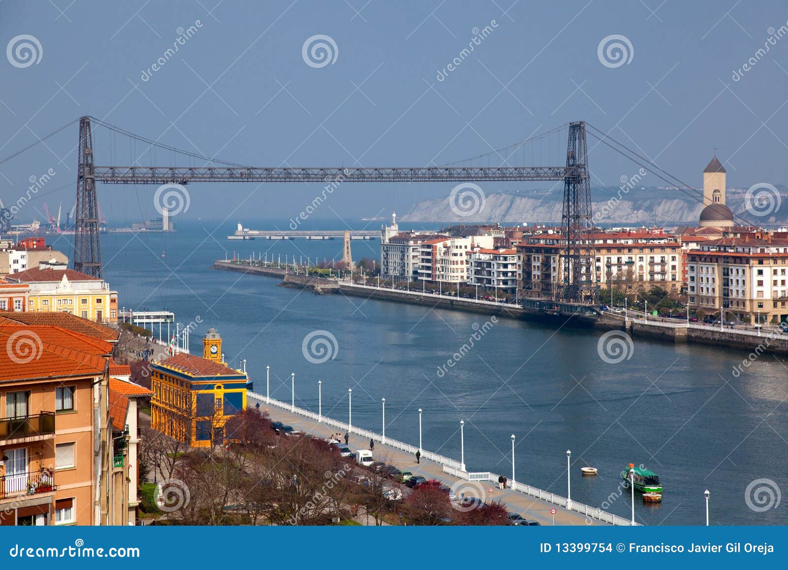 Bridge of Bizkaia stock photo. Image of spain, transport - 13399754
