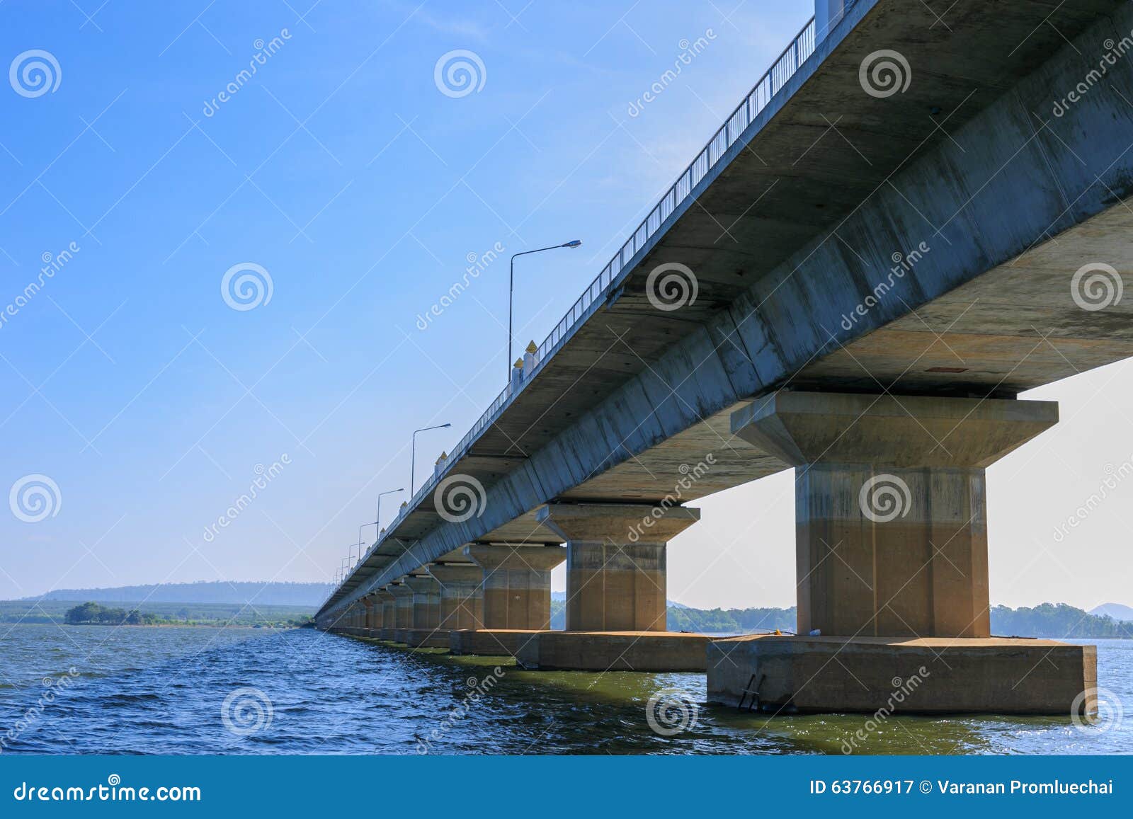 Bridge and Blue Sky stock image. Image of landscape, background - 63766917