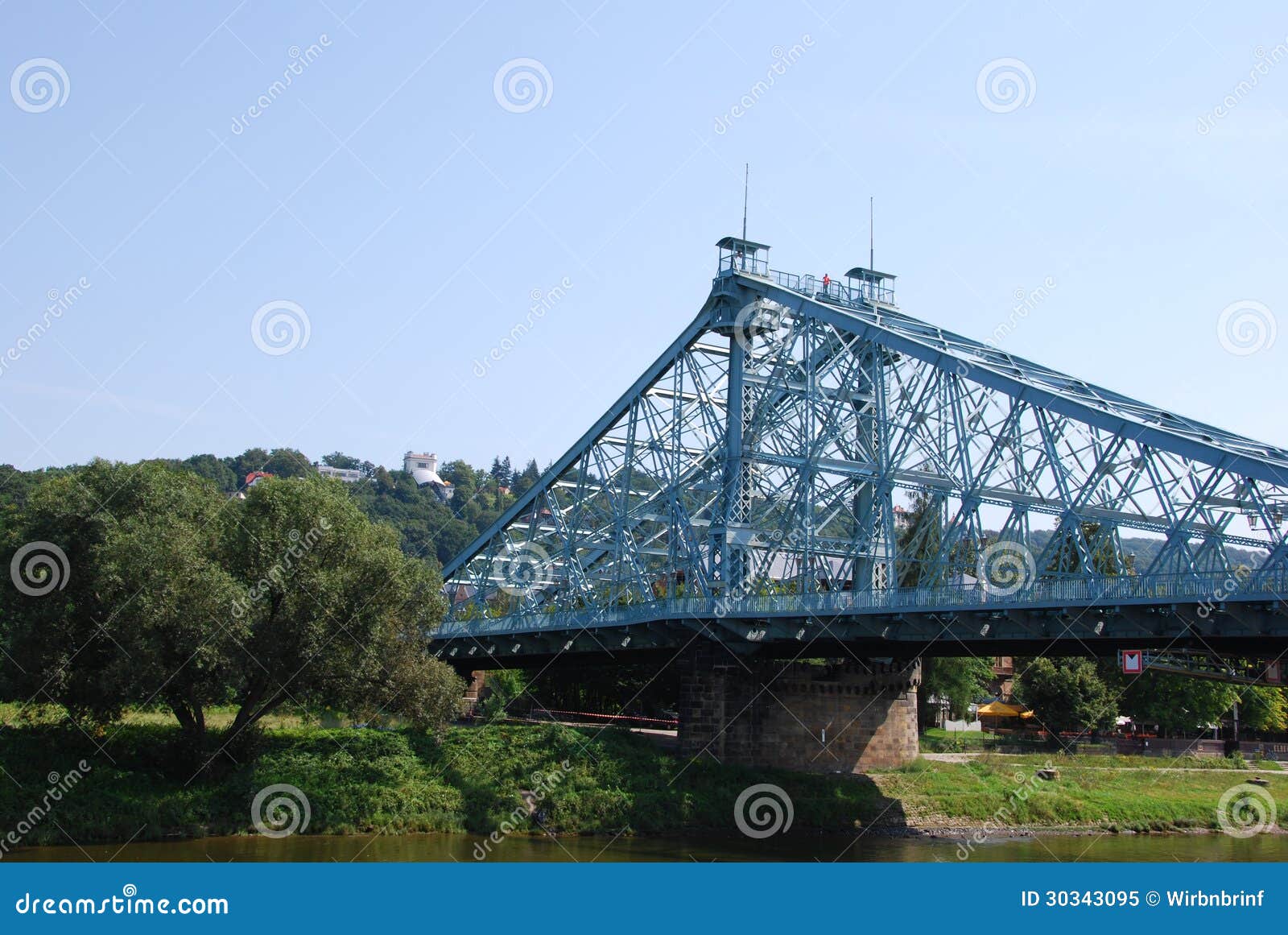 Bridge blue wonder stock image. Image of dresden, torist - 30343095