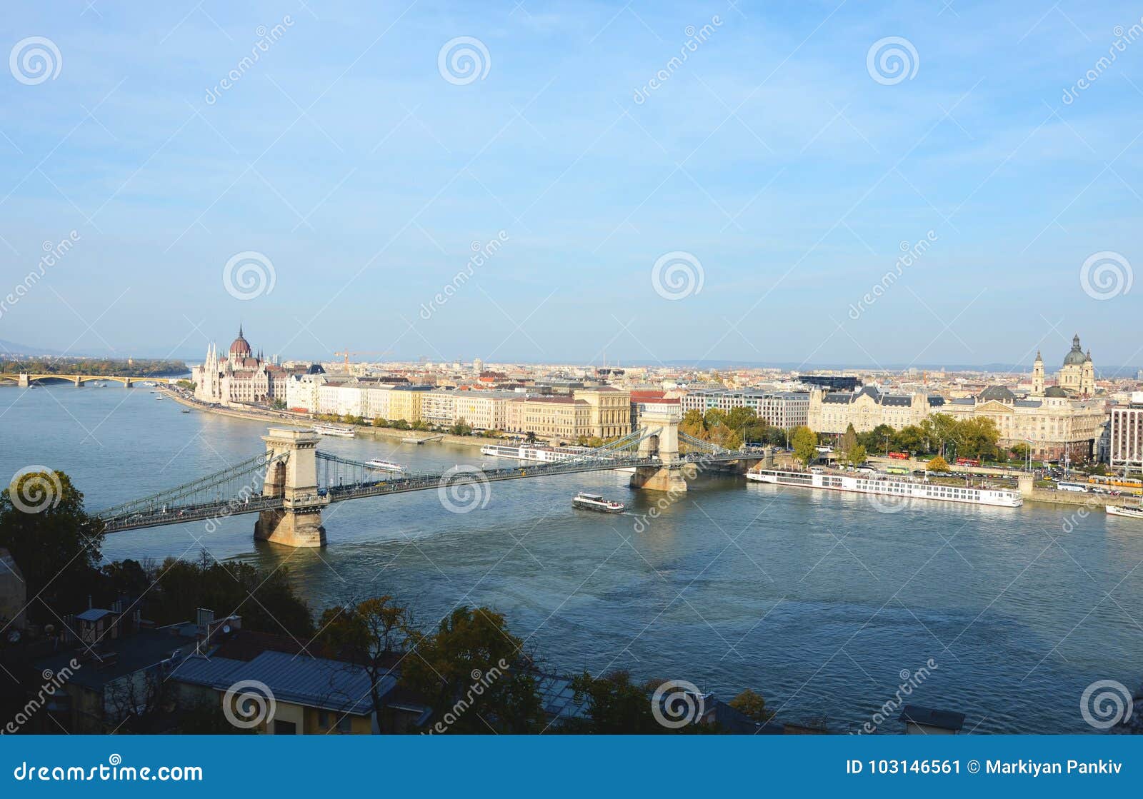 Bridge in Budapest stock image. Image of amazing, bridge - 103146561