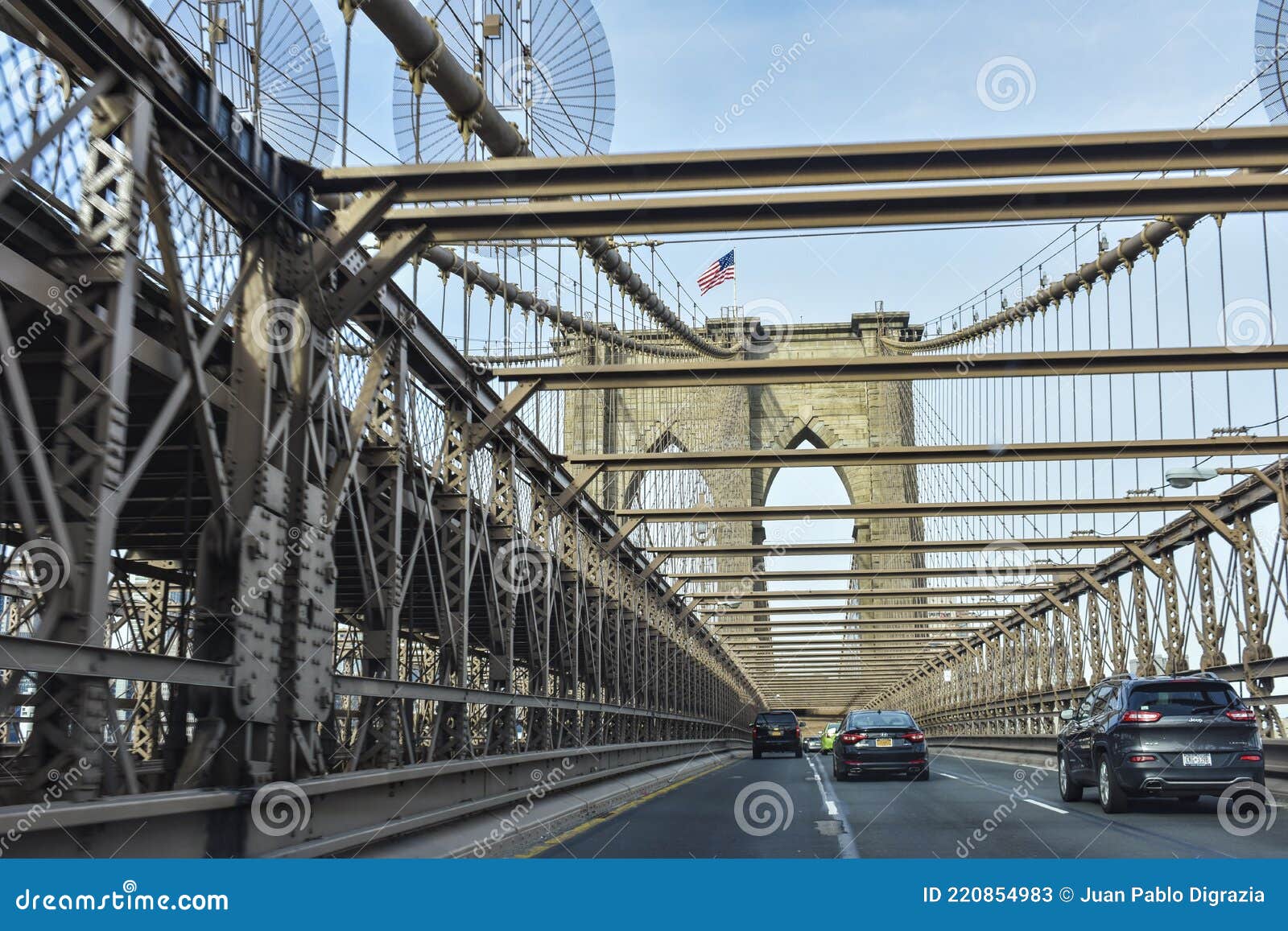 Cars Go Over Bridge On Tiber River Royalty-Free Stock Photography ...