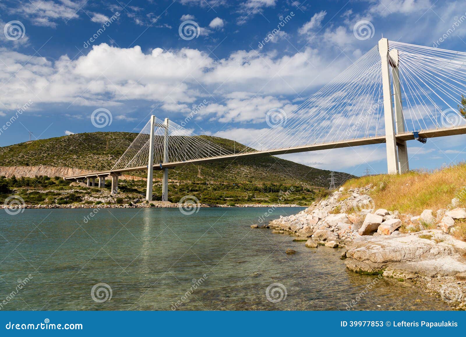 Bridge of Chalkis, Euboea, Greece Stock Image - Image of chalkida ...