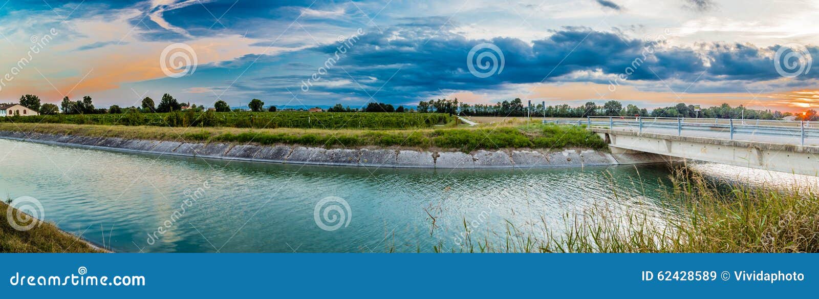 Bridge on Channel for Irrigation Stock Image - Image of ditch, irrigate ...
