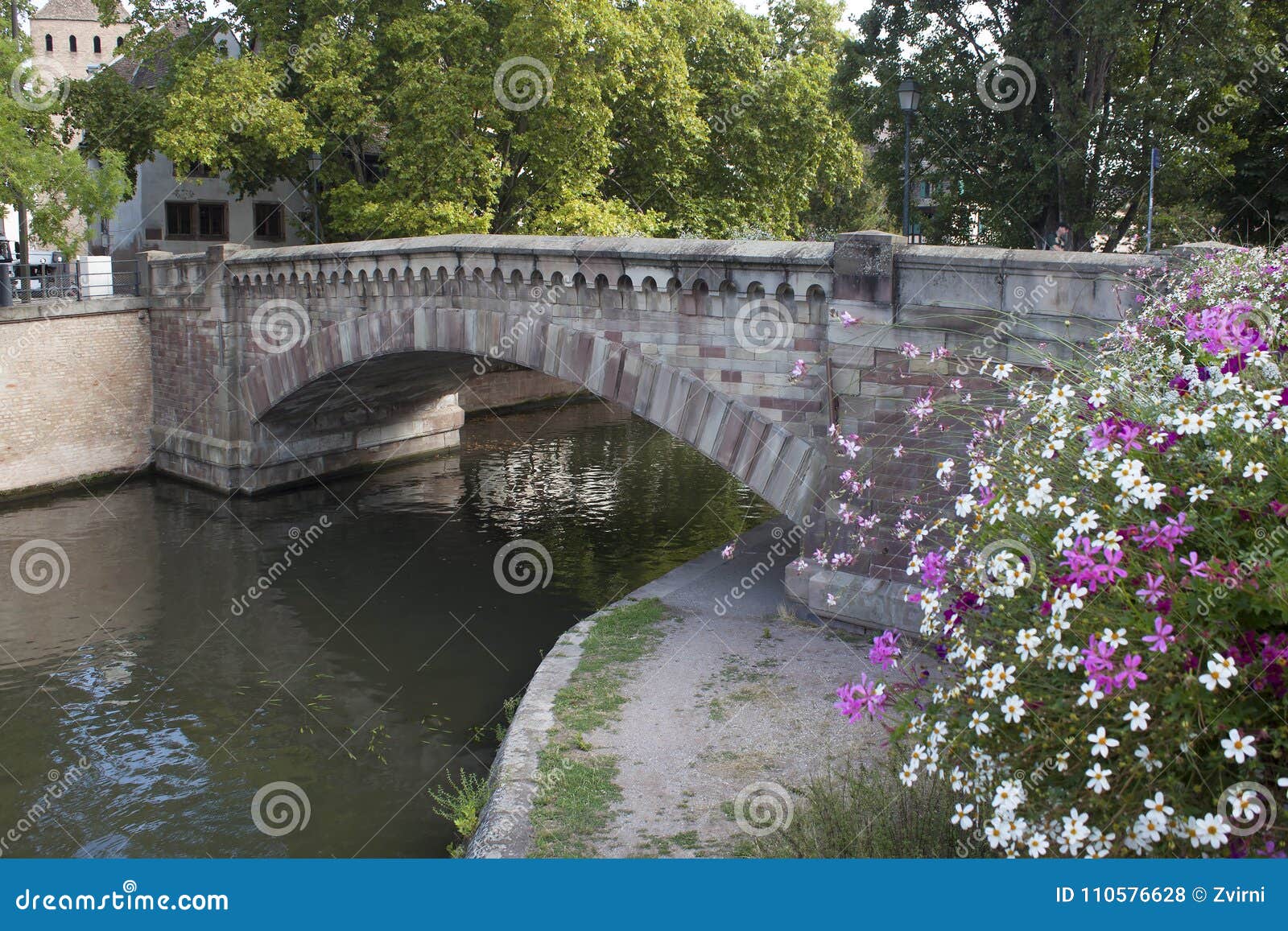 Bridge on the channel stock photo. Image of coast, nature - 110576628