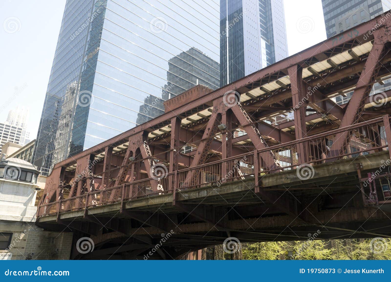 Bridge in Chicago stock image. Image of chicago, bridge - 19750873