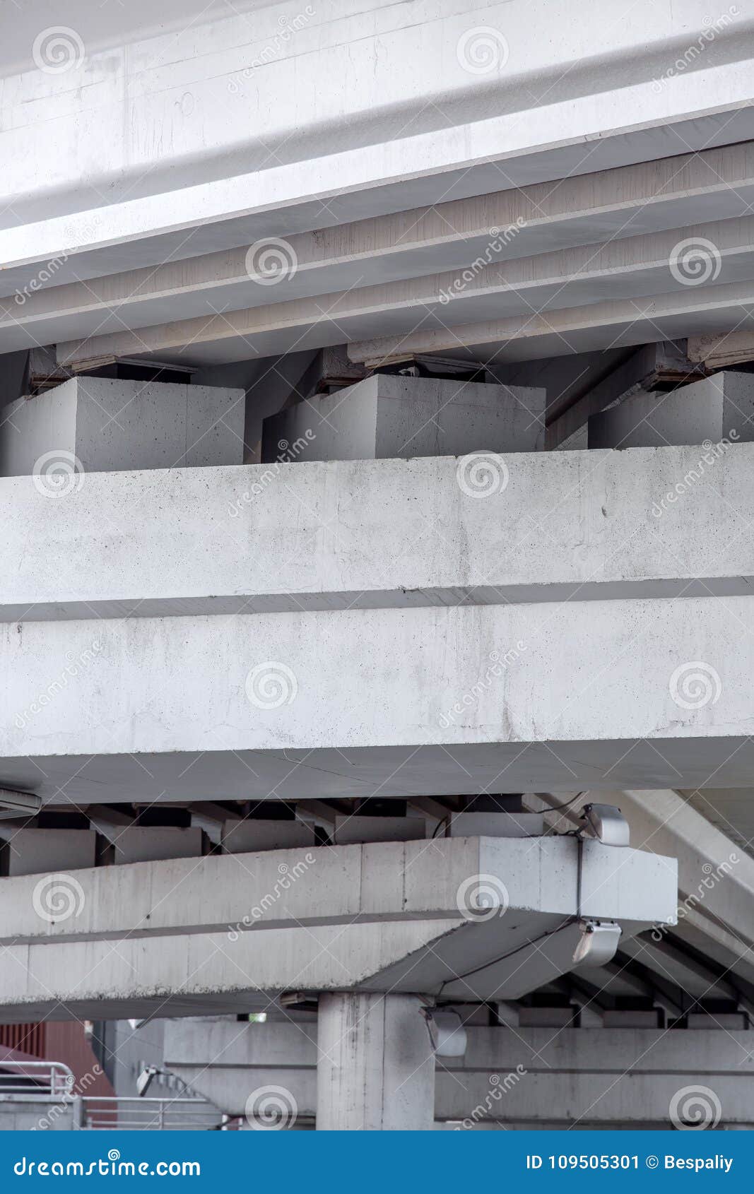 Bridge a Column of Support. Stock Image - Image of gray, outdoor: 109505301