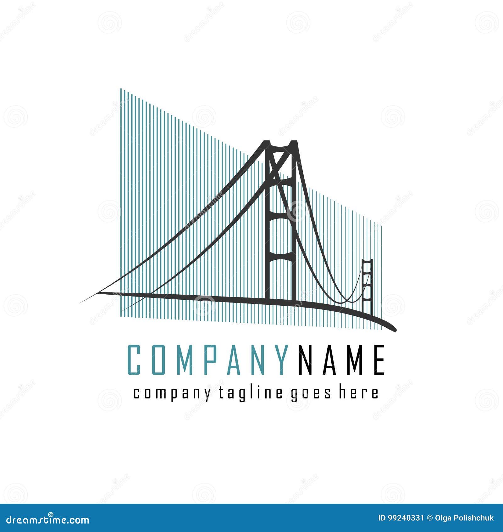 Bridge company logo stock vector. Illustration of identity - 99240331