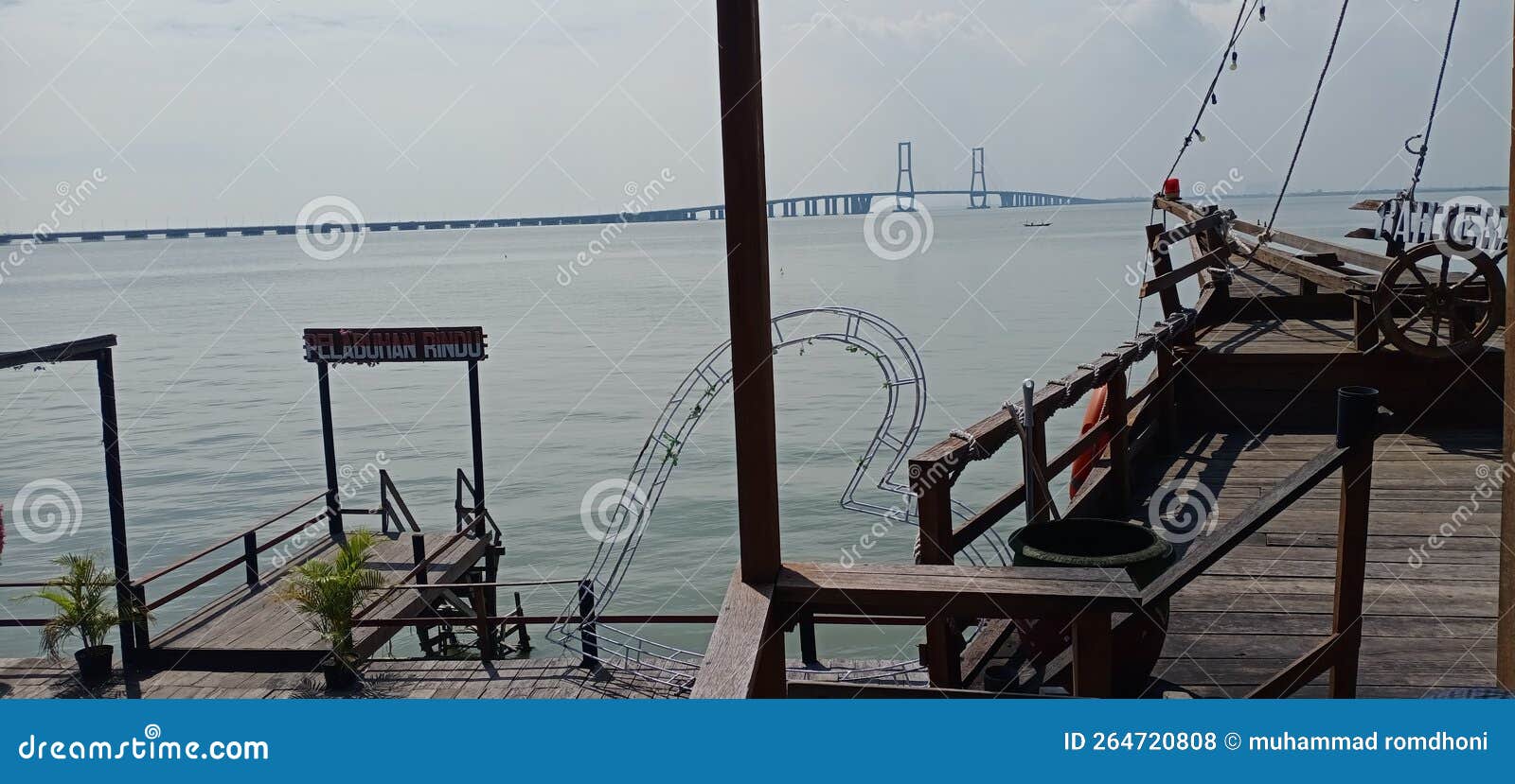 Bridge Connecting Islands Over the Vast Ocean Editorial Stock Photo ...
