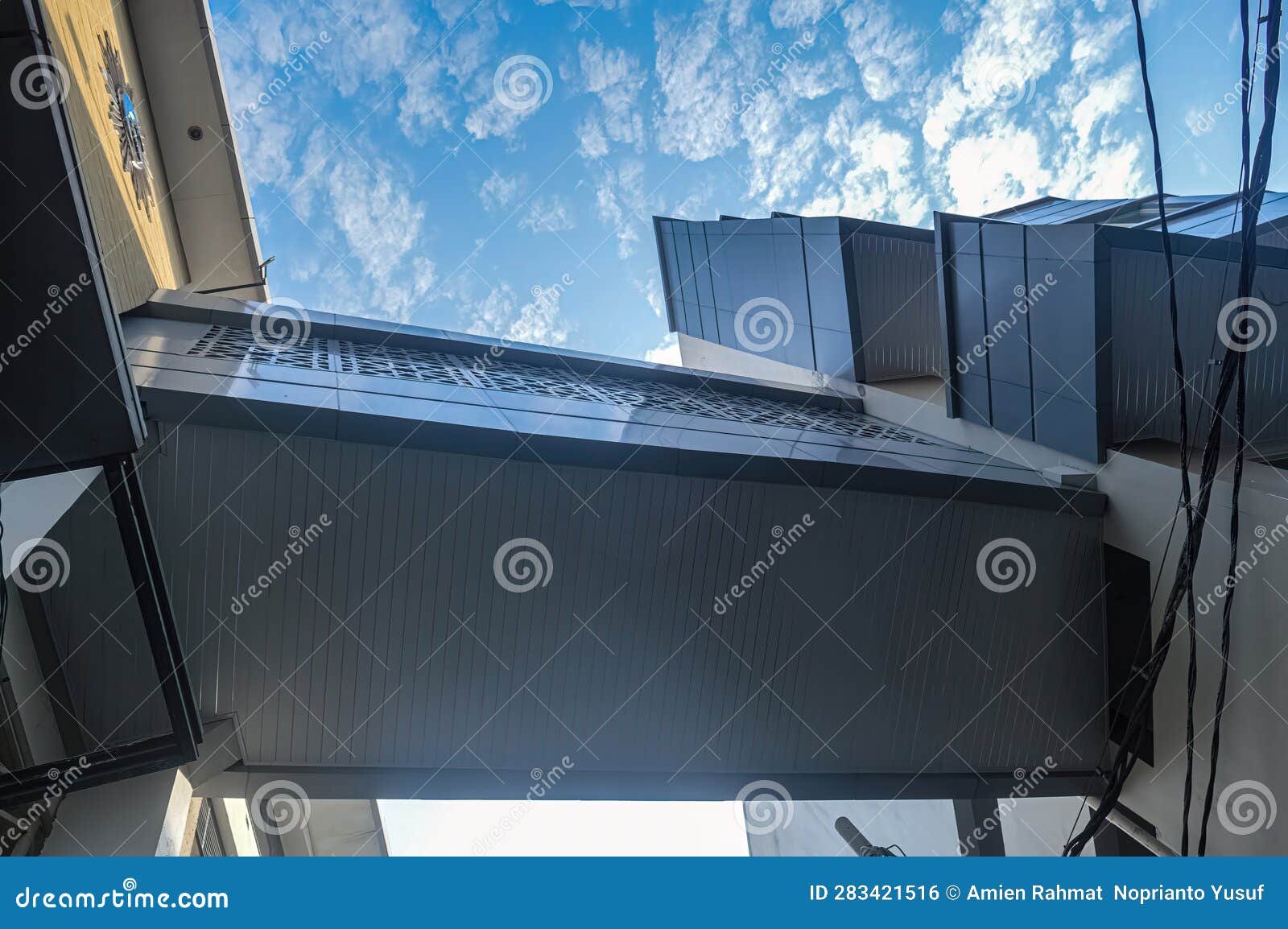 Bridge Connecting the Two Buildings. Stock Photo - Image of landmarks ...
