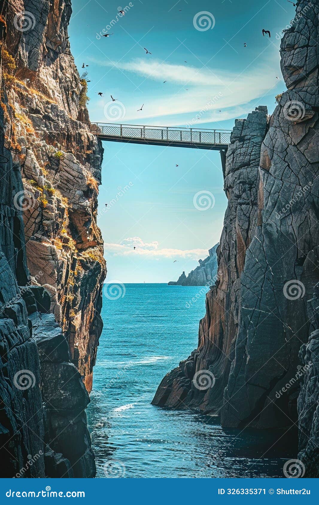 A Bridge Connecting Two Cliffs Representing the Bridging of Gaps and ...