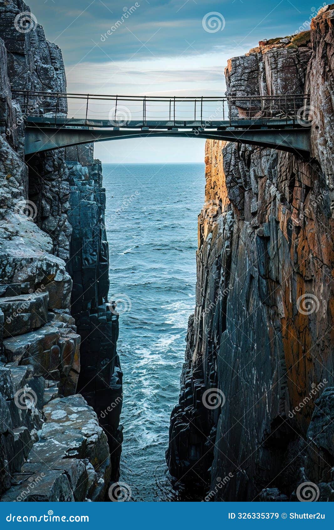 A Bridge Connecting Two Cliffs Representing the Bridging of Gaps and ...