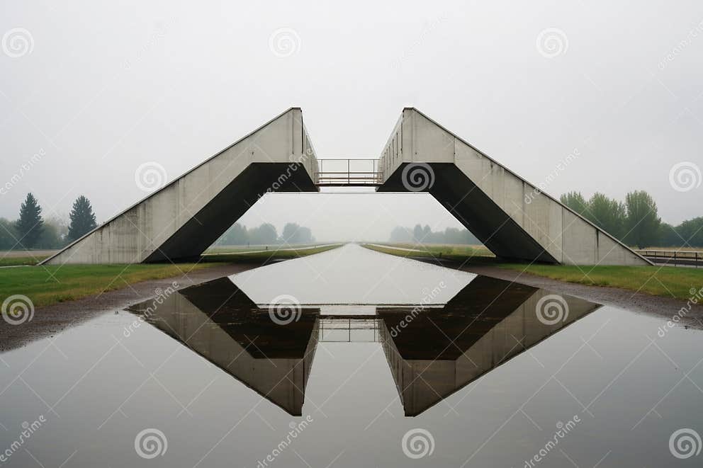 A Bridge Connecting Two Pieces of Divided Land Stock Photo - Image of ...